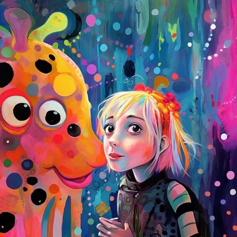 Whimsical Imaginary Friends Art Midjourney Prompt | PromptBase