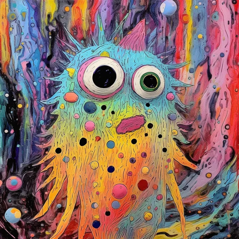 Whimsical Imaginary Friends Art Midjourney Prompt | PromptBase