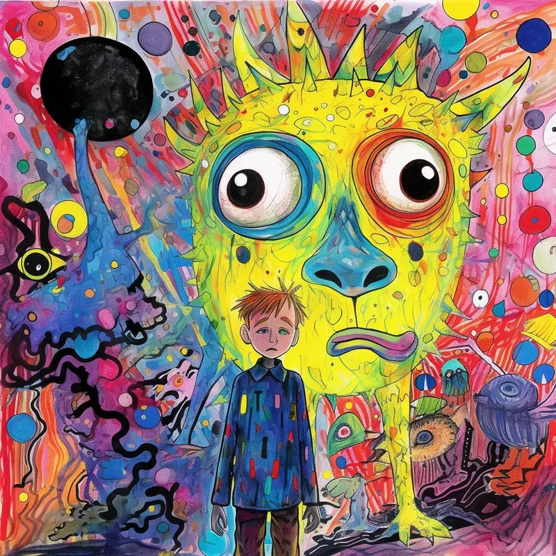 Whimsical Imaginary Friends Art Midjourney Prompt | PromptBase