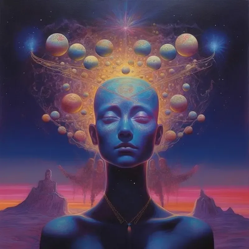 Alien Worlds Surreal Fine Art Midjourney Prompt | PromptBase