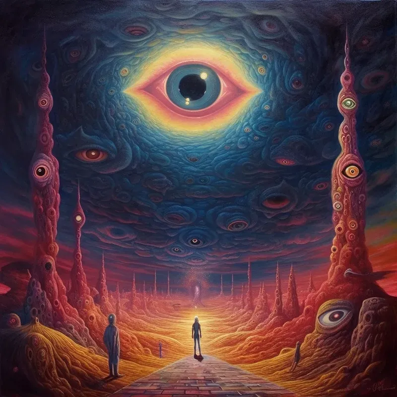 Alien Worlds Surreal Fine Art Midjourney Prompt | PromptBase