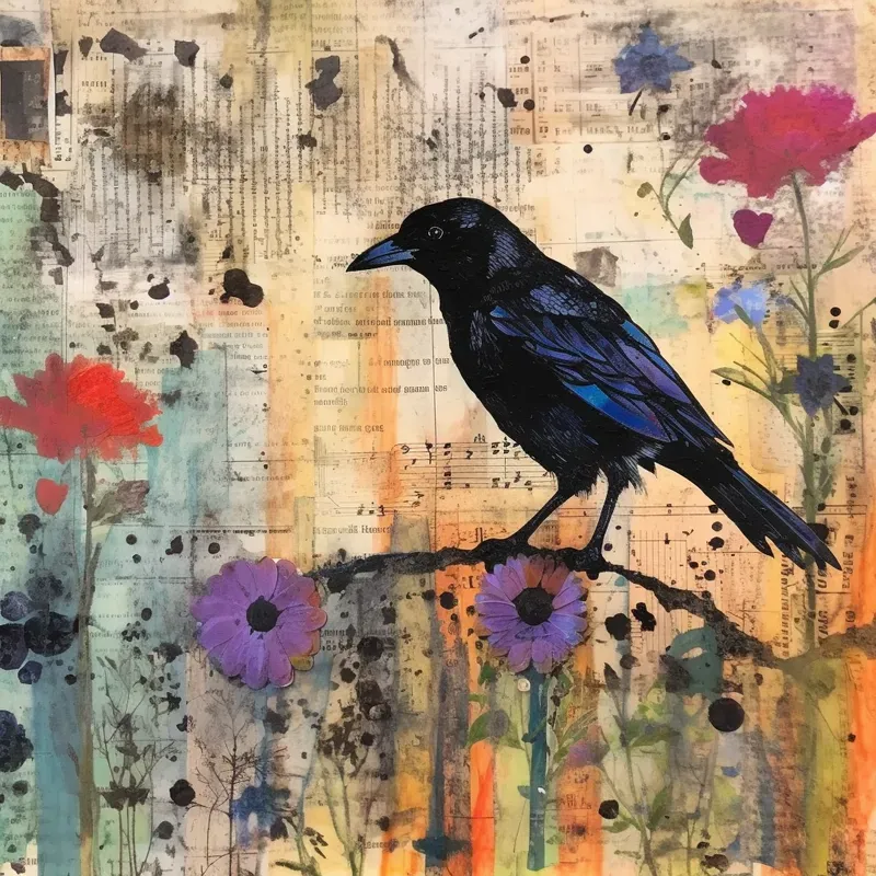 Whimsical Mixed Media Animal Art Midjourney Prompt | PromptBase
