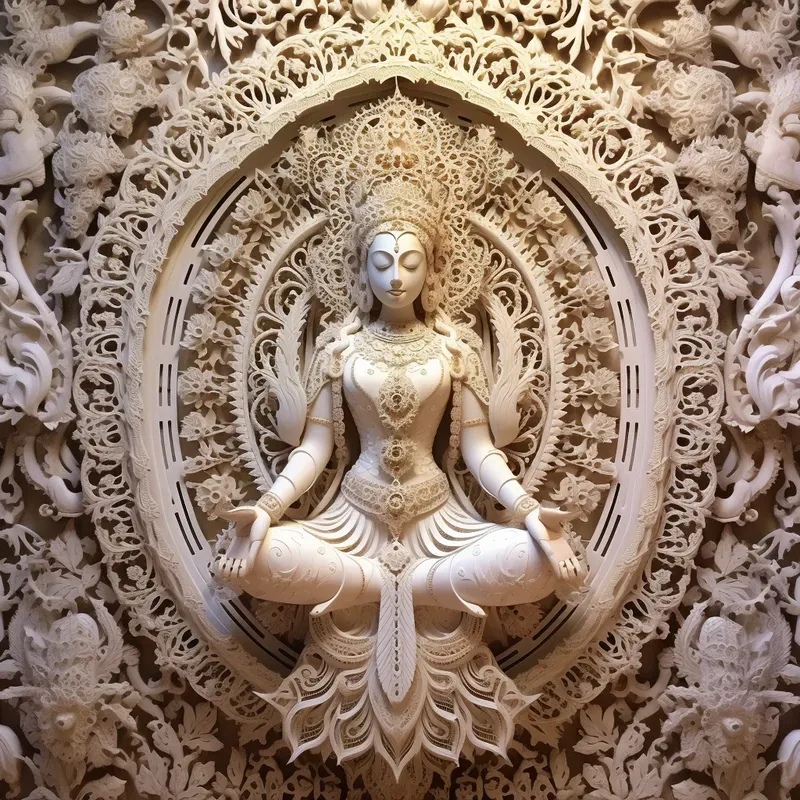 Carved Lace Art Midjourney Prompt | PromptBase