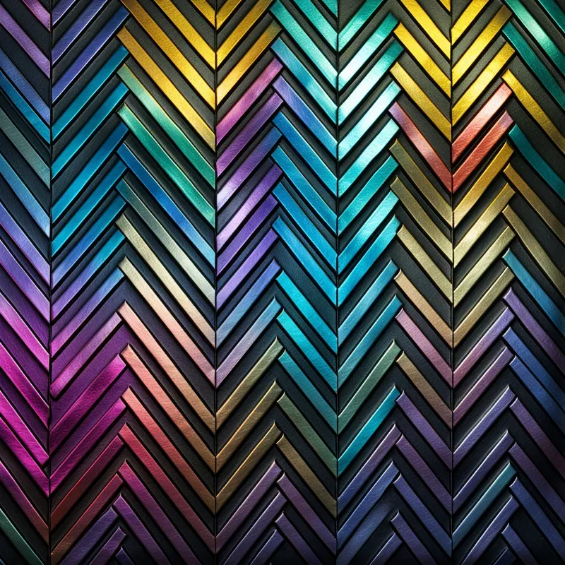 Geometric Metallic Patterns Midjourney Prompt | PromptBase