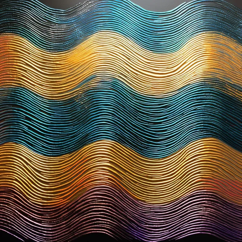 Geometric Metallic Patterns Midjourney Prompt | PromptBase