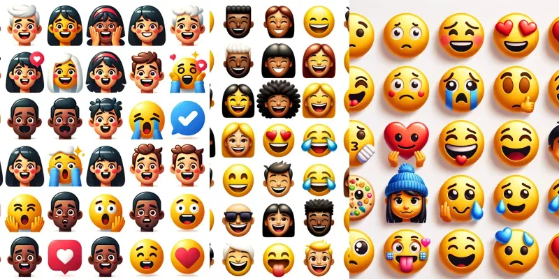 Social Media Face Emojis DALL·E Prompt | PromptBase