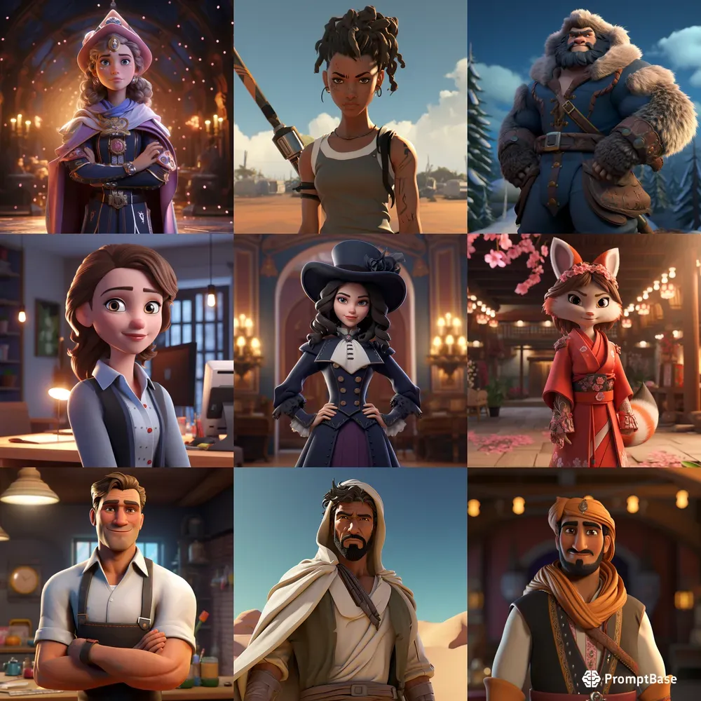 Video Game Characters Npcs Midjourney Prompt | PromptBase