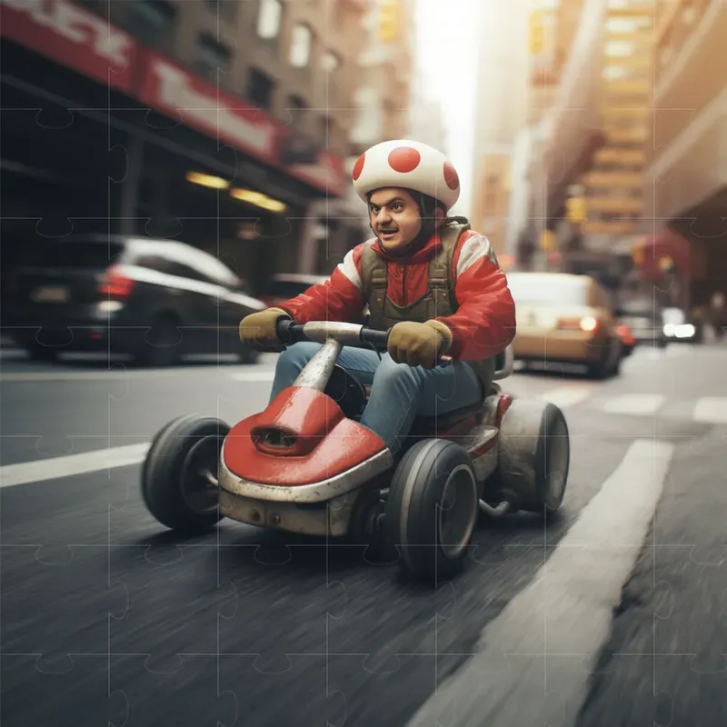 Mario Kart In Movies Make New Character Midjourney Prompt | PromptBase