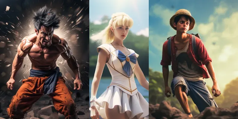 Anime Games Characters In Real Life AI Prompt Bundle | PromptBase