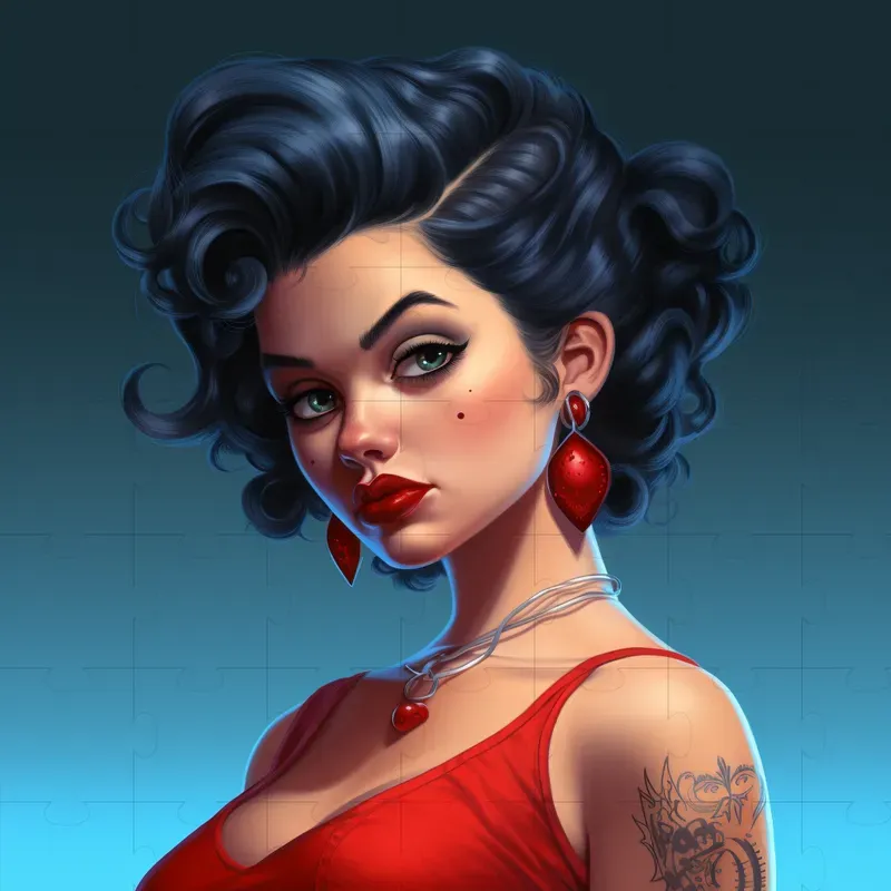 Pinup Girls Heroines From Pop Cultures Midjourney Prompt | PromptBase