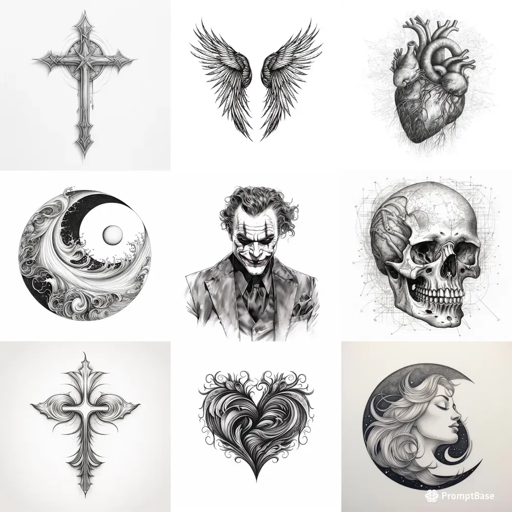 Popular Tattoo Designs Midjourney Prompt Promptbase