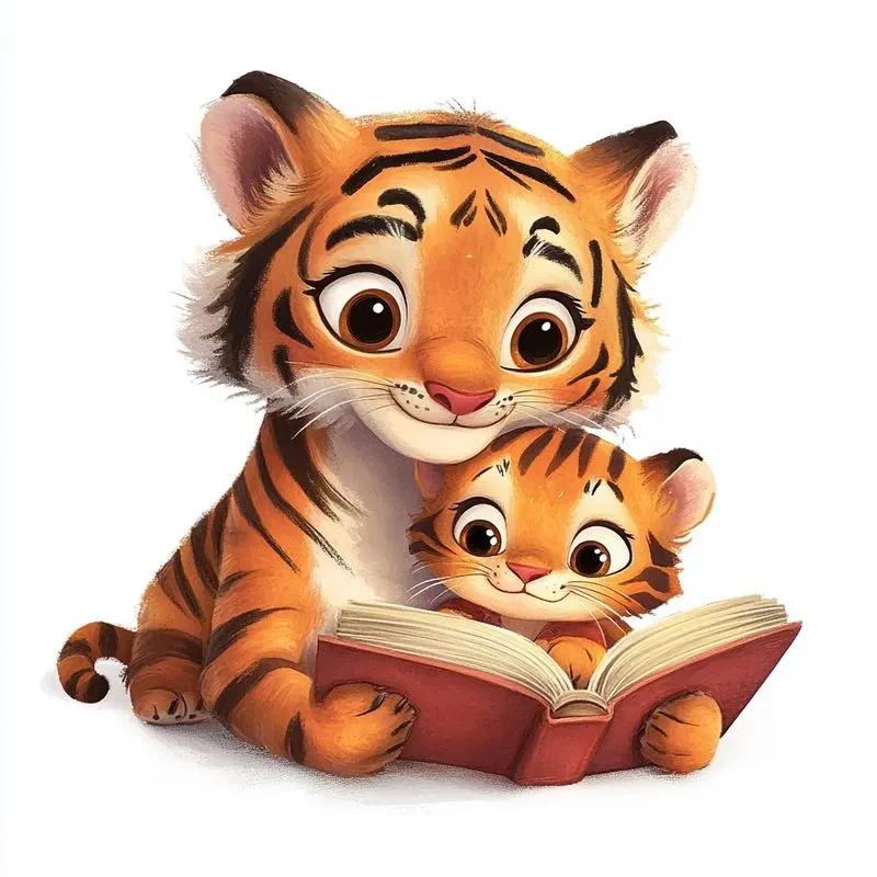 Lovely Animals Reading Together Midjourney Prompt | PromptBase