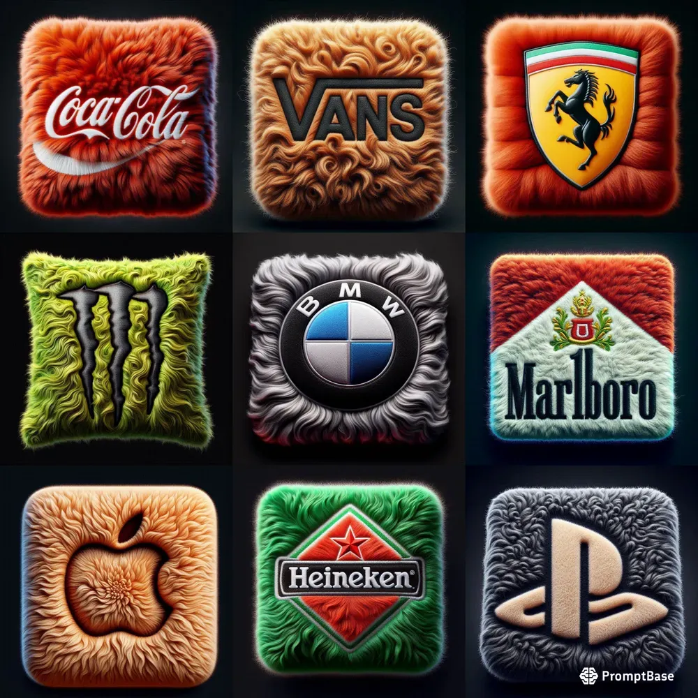 Cushion Brand Logos DALL·E Prompt | PromptBase