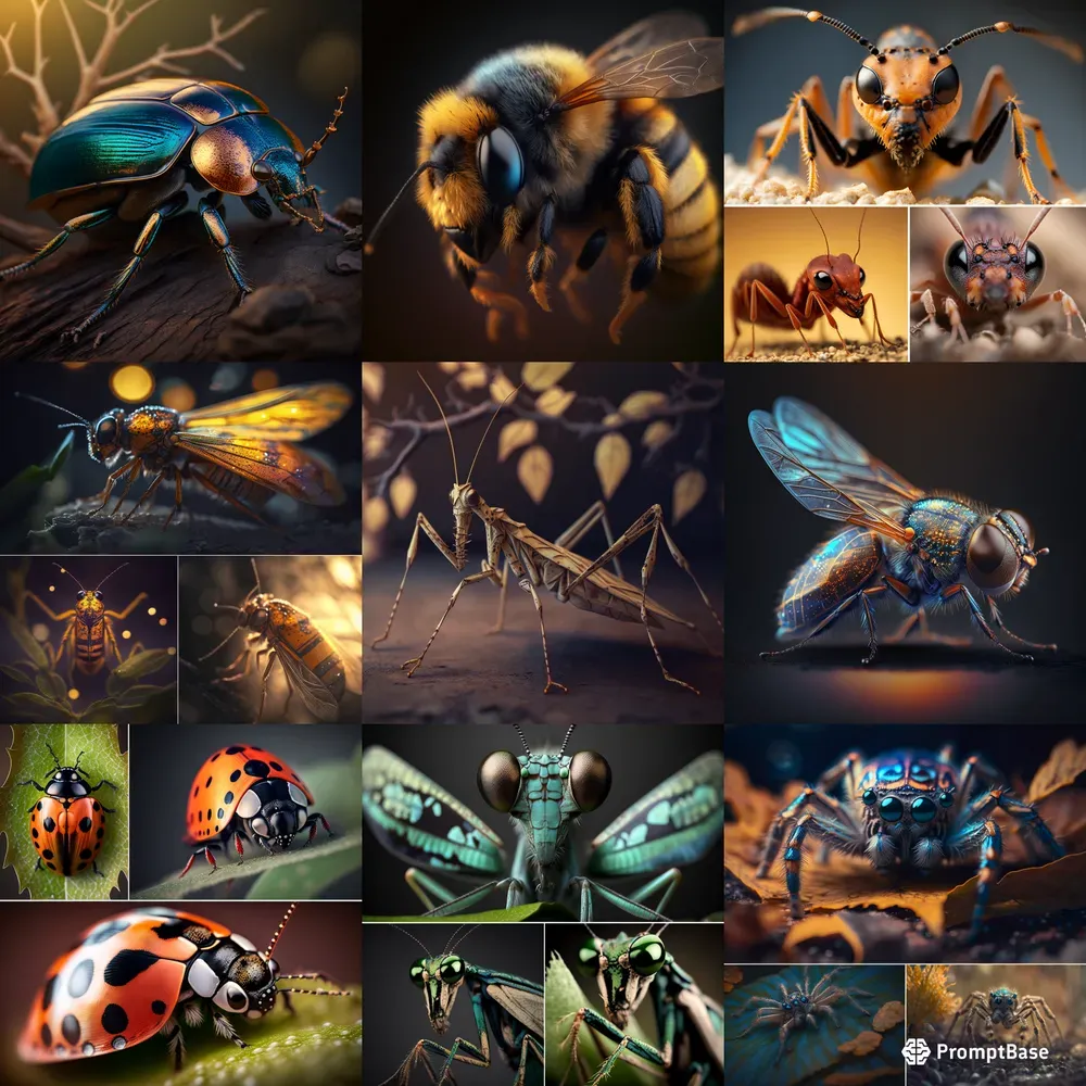 Insects In Hyper-realistic Details Midjourney Prompt | PromptBase