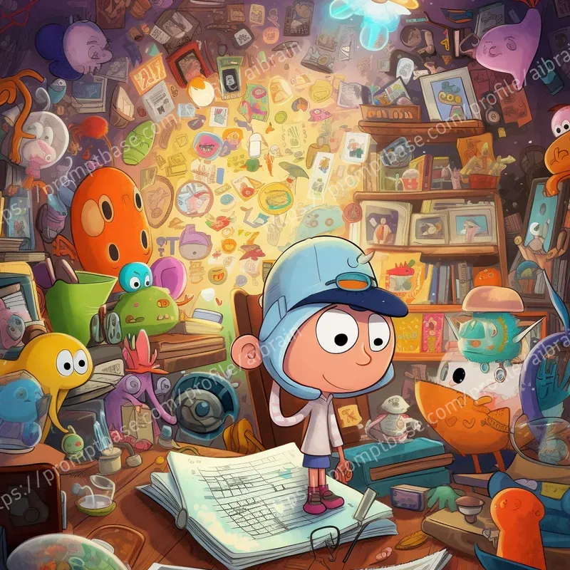 Hidden Object Books Midjourney Prompt | PromptBase