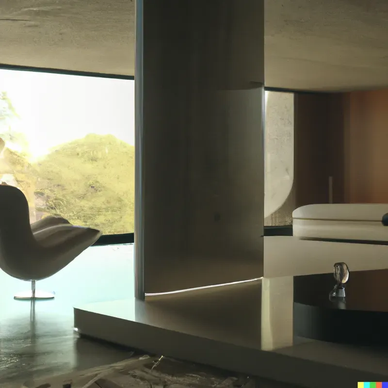 Modernist Living Room Interior Architectures DALL·E Prompt | PromptBase
