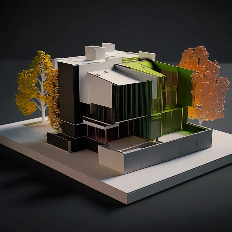 Villa Miniature Architecture Models Midjourney Prompt | PromptBase