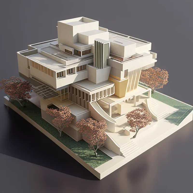 Villa Miniature Architecture Models Midjourney Prompt | PromptBase