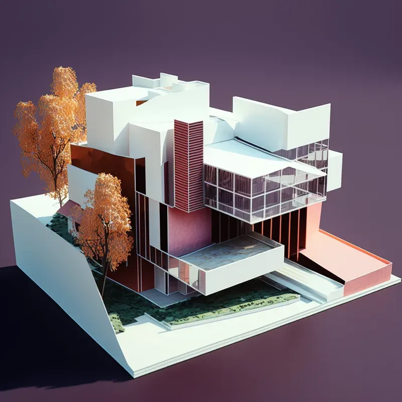 Villa Miniature Architecture Models Midjourney Prompt | PromptBase