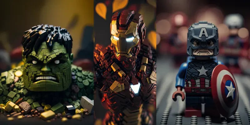 Lego Stylized Movie Characters Midjourney Prompt | PromptBase