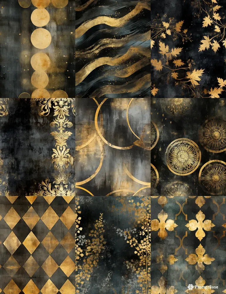 Black Journal Seamless Digital Papers Midjourney Prompt | PromptBase