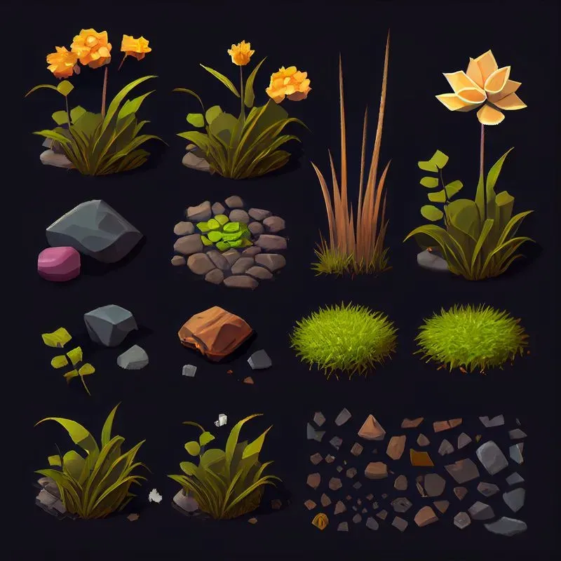 Video Game Asset Ideas Midjourney Prompt | PromptBase