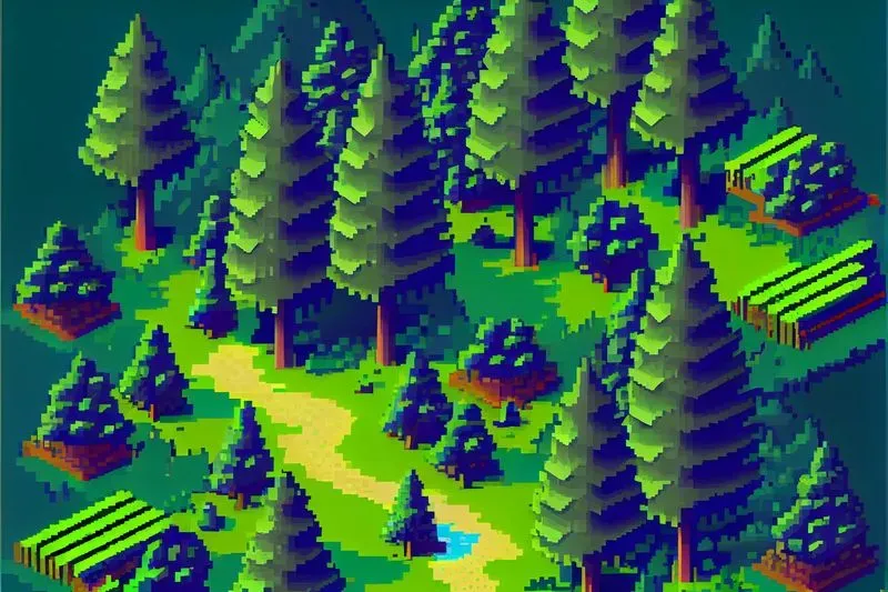 8 Bit Retro Game Maps Midjourney Prompt | PromptBase