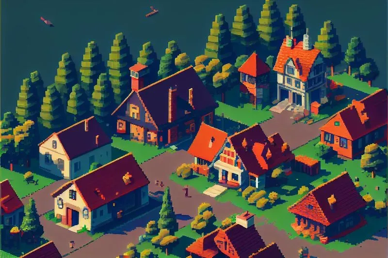 8 Bit Retro Game Maps Midjourney Prompt | PromptBase