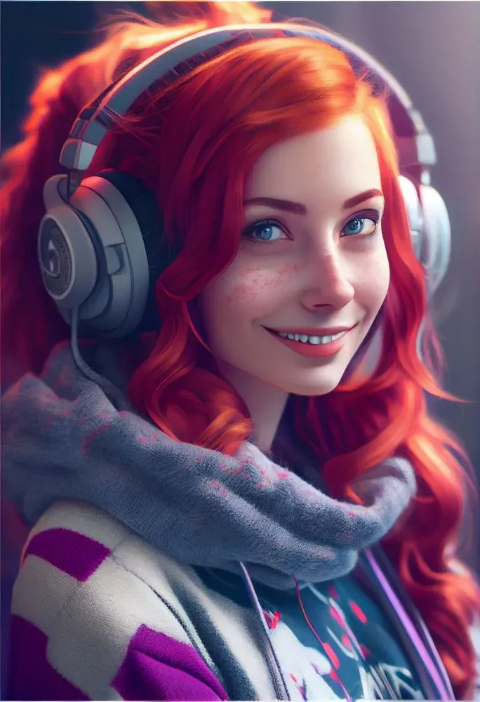 Cute Gamer Girl Photography Midjourney Prompt Promptbase