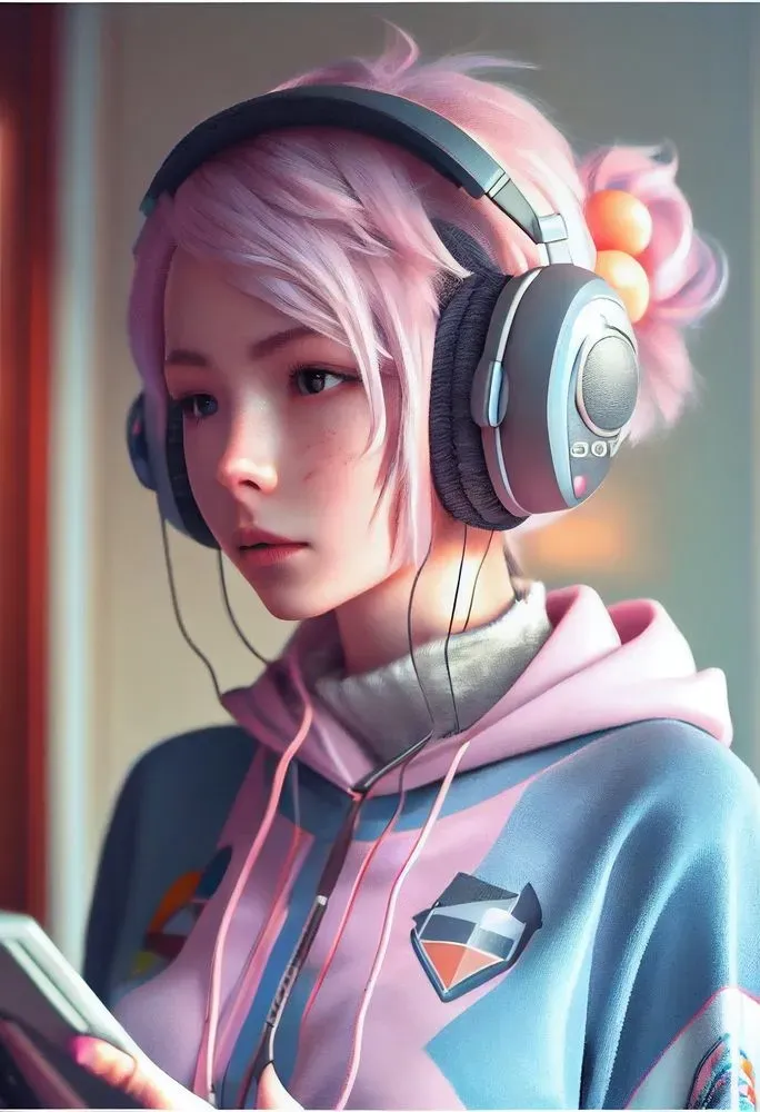 Cute Gamer Girl Photography Midjourney Prompt Promptbase