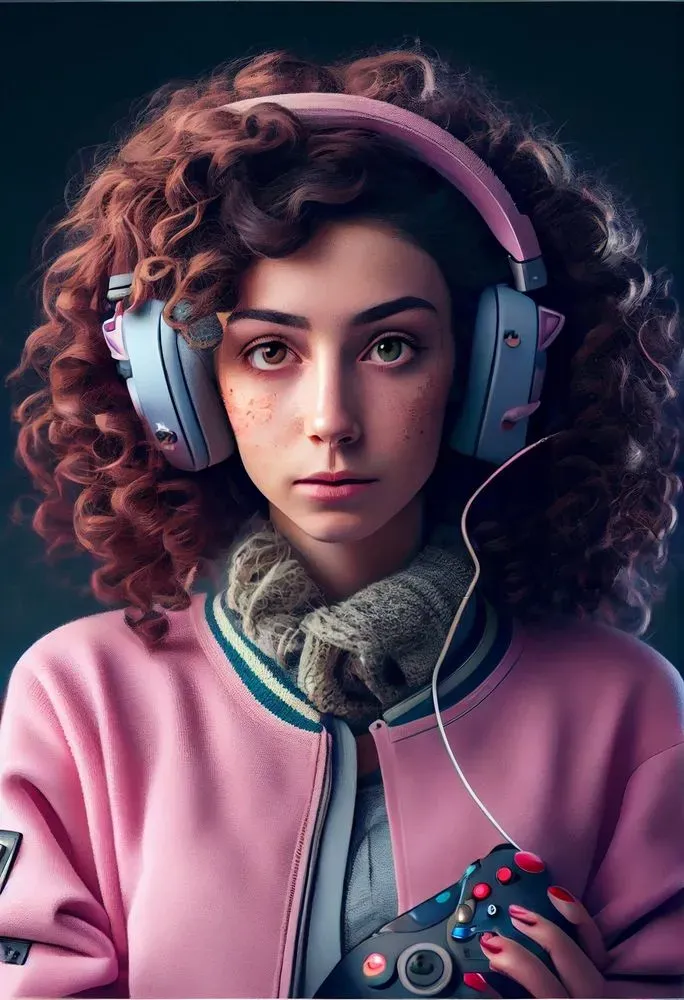 Cute Gamer Girl Photography Midjourney Prompt | PromptBase