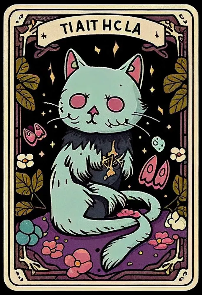 Cute Animal Tarot Cards Midjourney Prompt | PromptBase