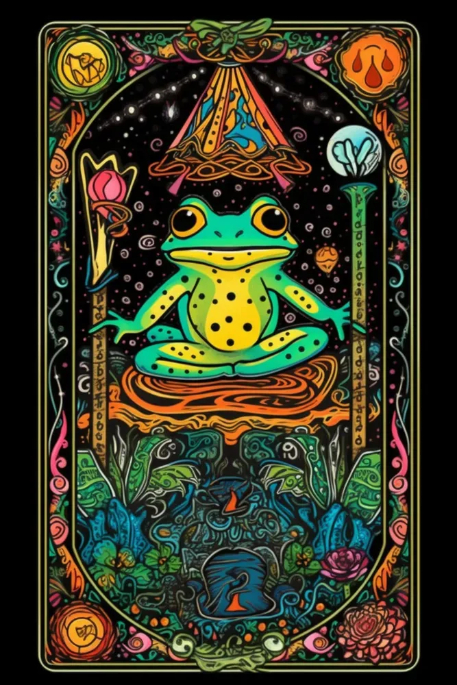 Tarot Cards With Detailed Psychedelic Art Midjourney Prompt | PromptBase