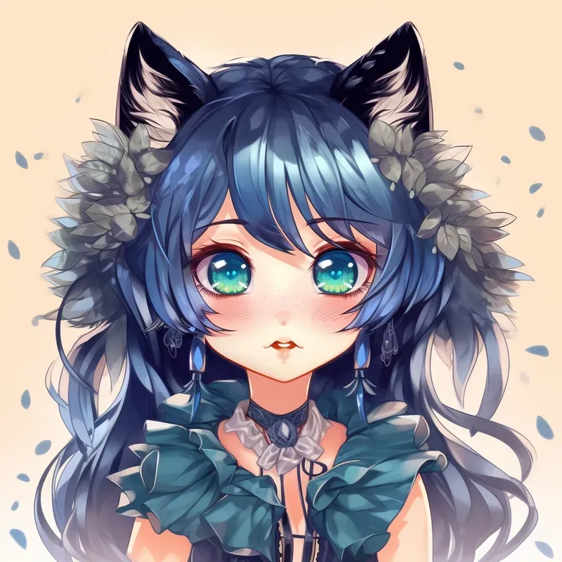 Anime Cat Girls And Boys Portraits Midjourney Prompt | PromptBase