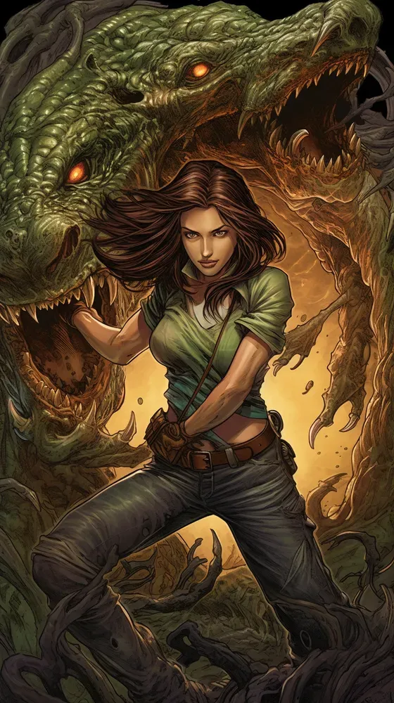 Epic Comic Fight Scenes Midjourney Prompt | PromptBase