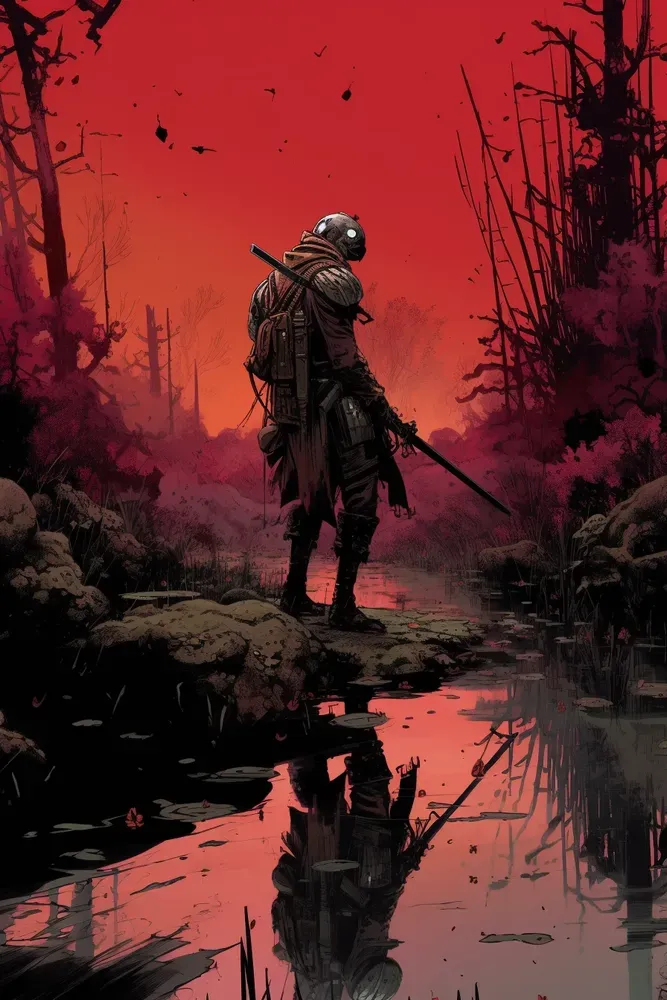 Dark Fantasy Ink Illustrations Midjourney Prompt | PromptBase