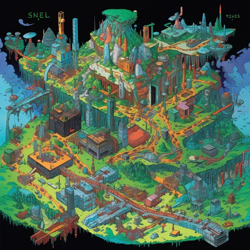 Pixel Art Video Game Maps Midjourney Prompt | PromptBase