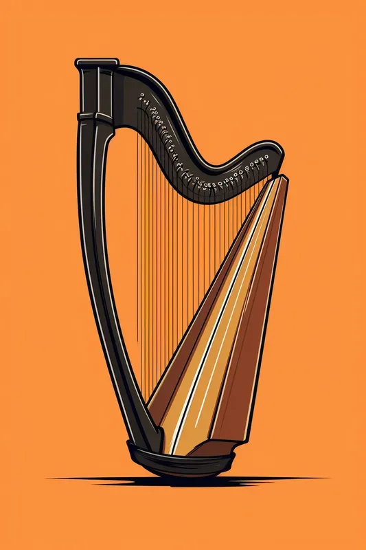 Simple Musical Instrument Graphics Midjourney Prompt | PromptBase