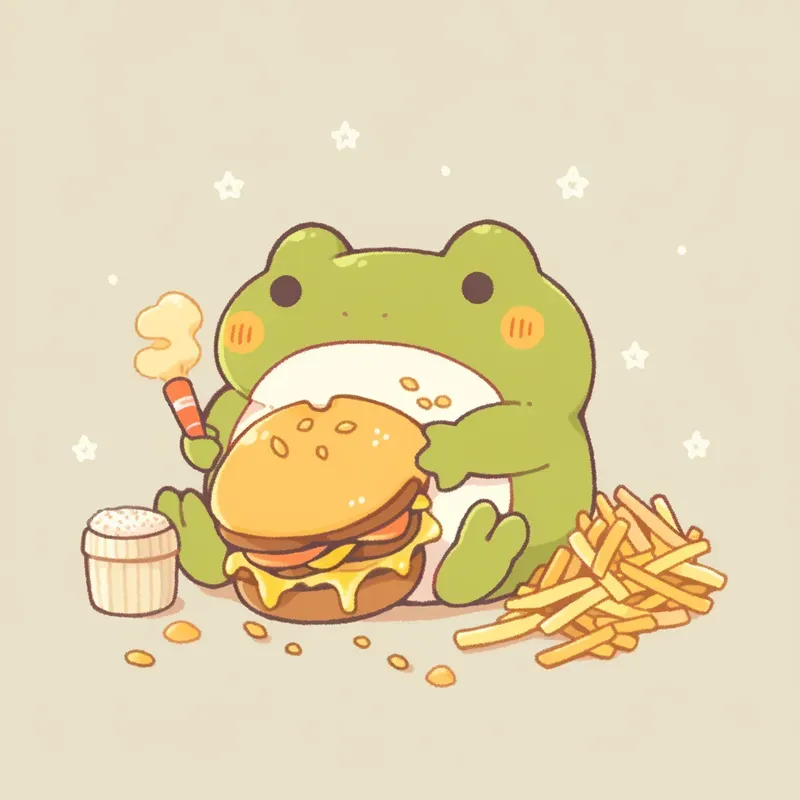 Kawaii Foodie Animals Cliparts Midjourney Prompt | PromptBase
