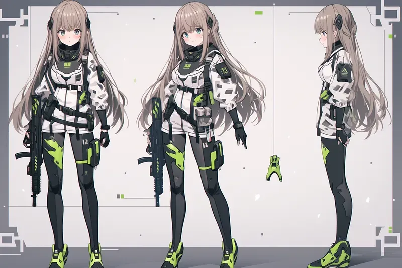 2D Game Anime Character Sprite Sheets Midjourney Prompt | PromptBase