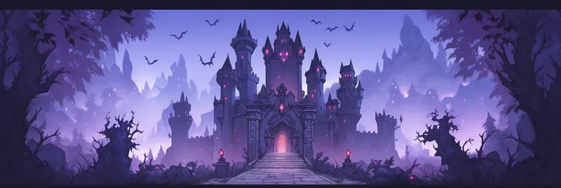 2D Side Scrolling Video Game Sceneries Midjourney Prompt | PromptBase