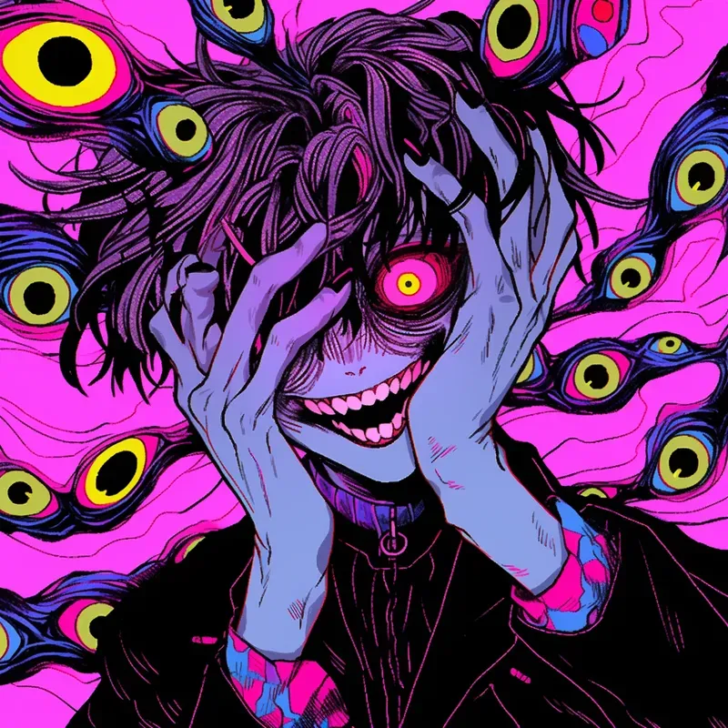 Y2k Vaporwave Dark Anime Aesthetics Midjourney Prompt | PromptBase