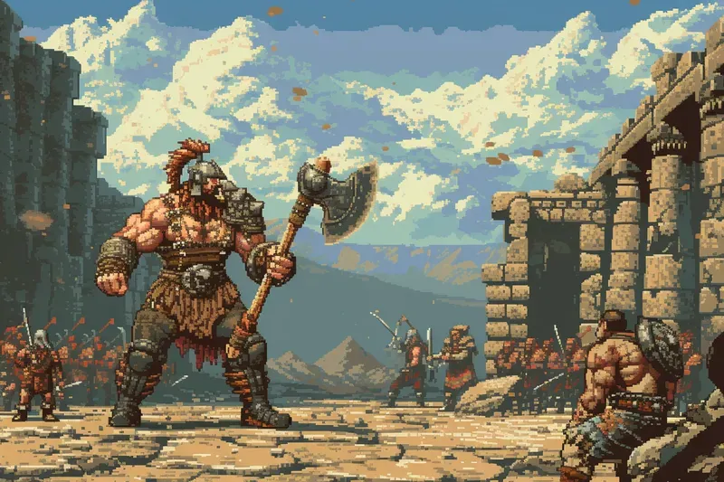 16 Bit Pixel Art Game Graphics Midjourney Prompt | PromptBase