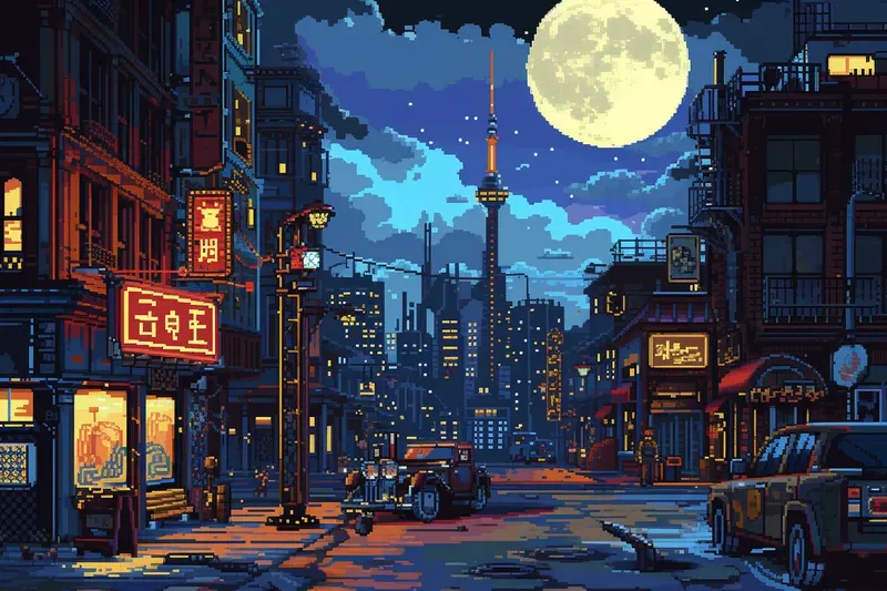 16 Bit Pixel Art Game Graphics Midjourney Prompt | PromptBase