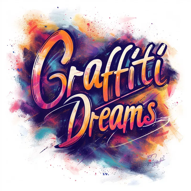 Graffiti Street Style Lettering Texts Midjourney Prompt | PromptBase