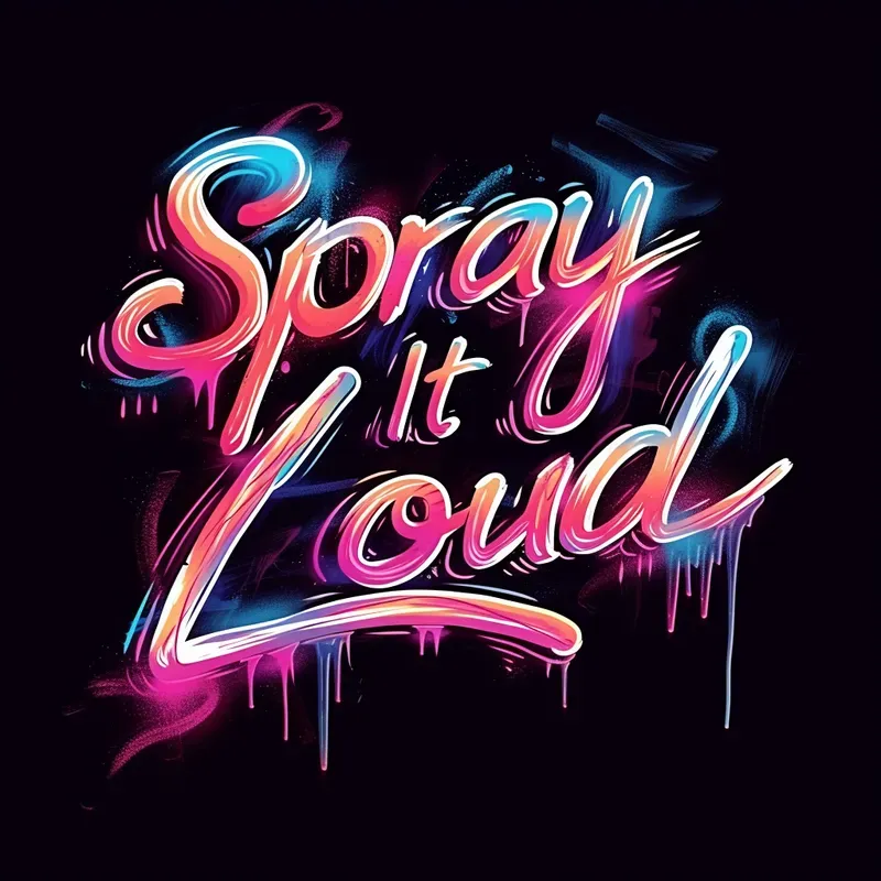 Graffiti Street Style Lettering Texts Midjourney Prompt | PromptBase