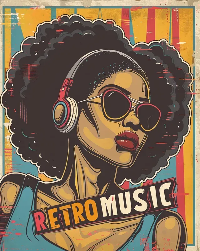 Retro 70s Poster Illustrations Midjourney Prompt | PromptBase