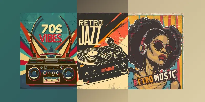 Retro 70s Poster Illustrations Midjourney Prompt | PromptBase
