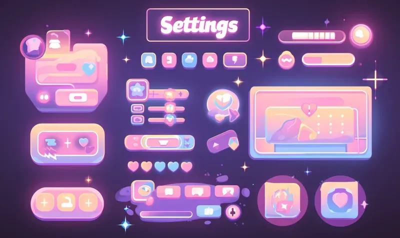 Video Game User Interface Layout Designs Midjourney Prompt | PromptBase