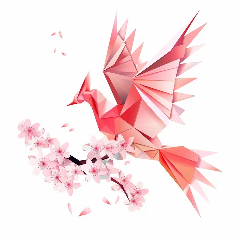 Japanese Origami Vector Illustrations Midjourney Prompt | PromptBase